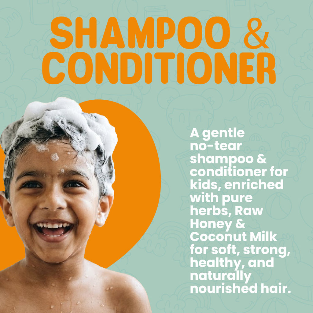 SUPER KIDS PRO – SHAMPOO & CONDITIONER – Mango Herbs